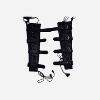 Genuine Black Leather Restraints Arm & Leg Binders Set With Lacing ...